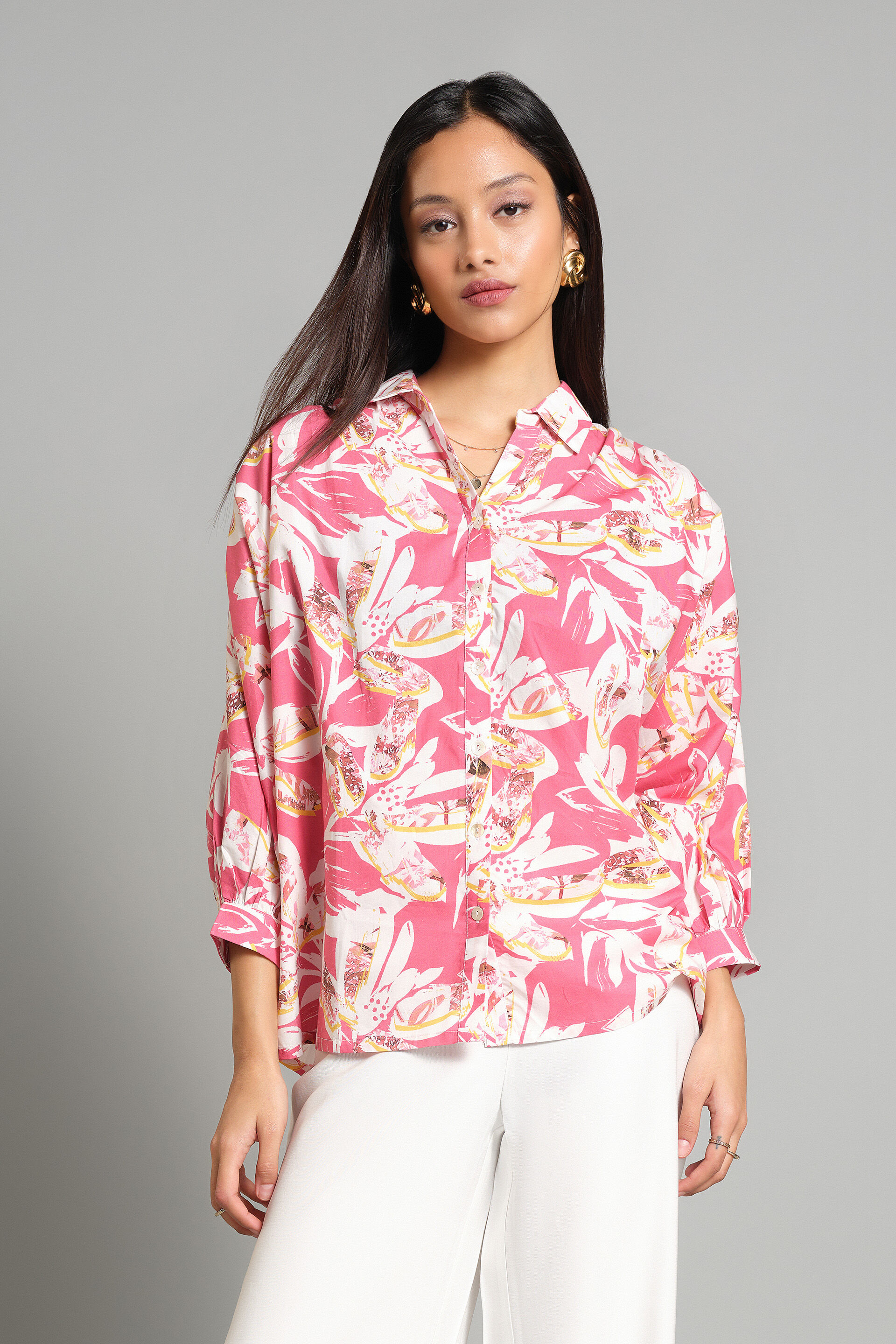 Buy Rory Shirt Online for Women from AND India S25V131TP85_PNK_PRT