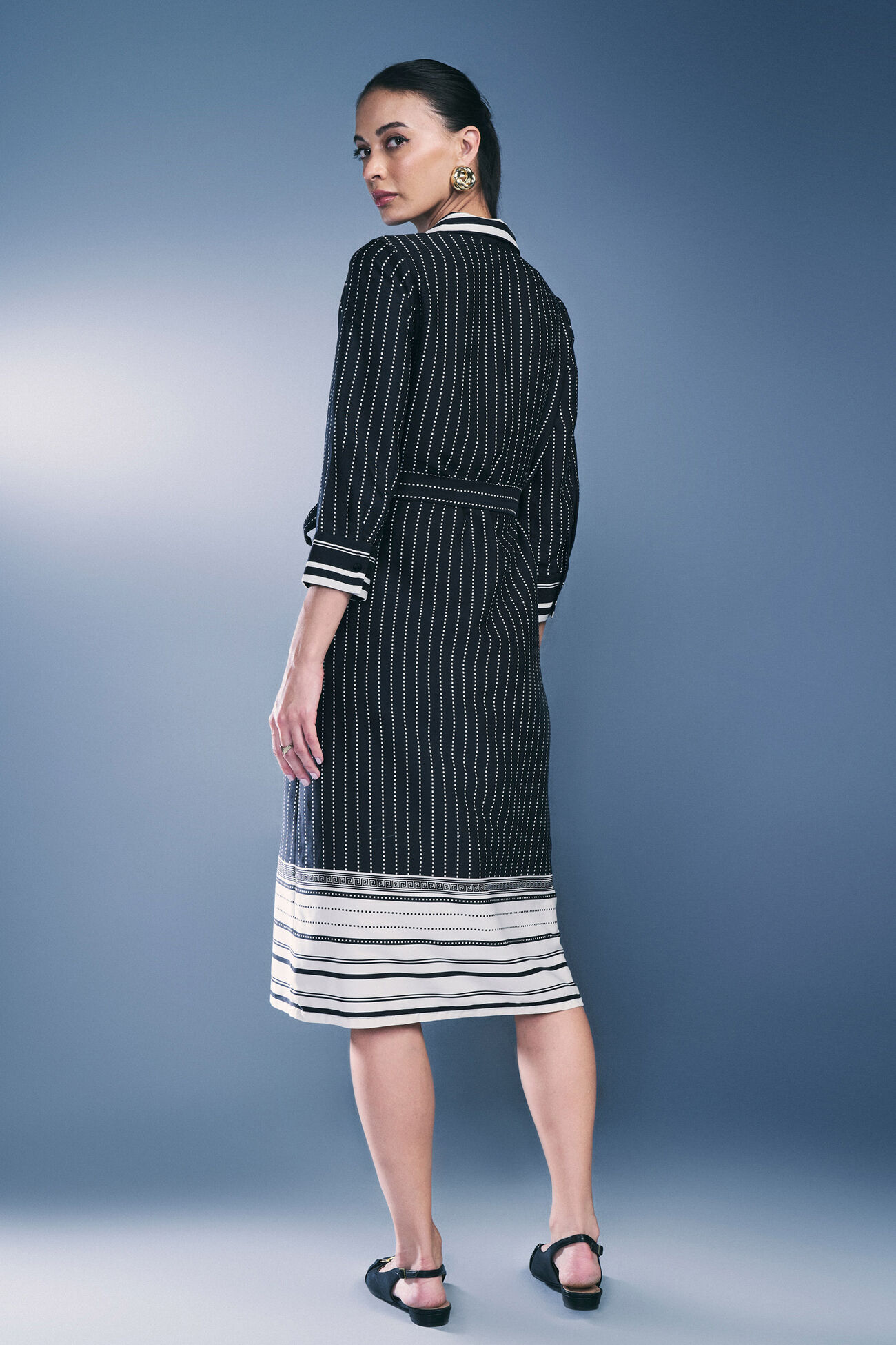 Buy our Stripe City Dress online from ANDIndia SC- S24AV003DRR54