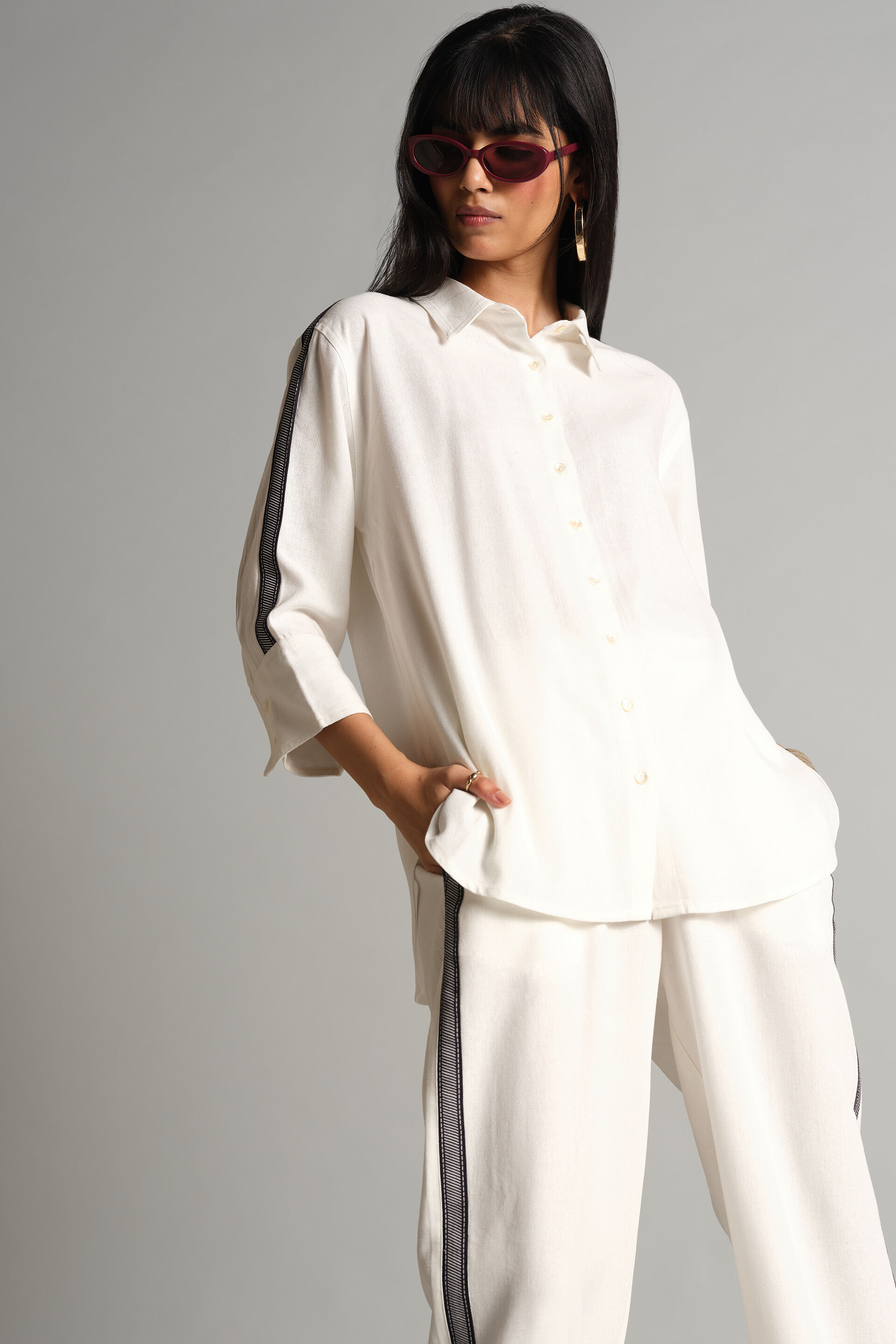 Buy From The Cream Co-ord Online for Women from AND India S25V1412PLV_CREAM