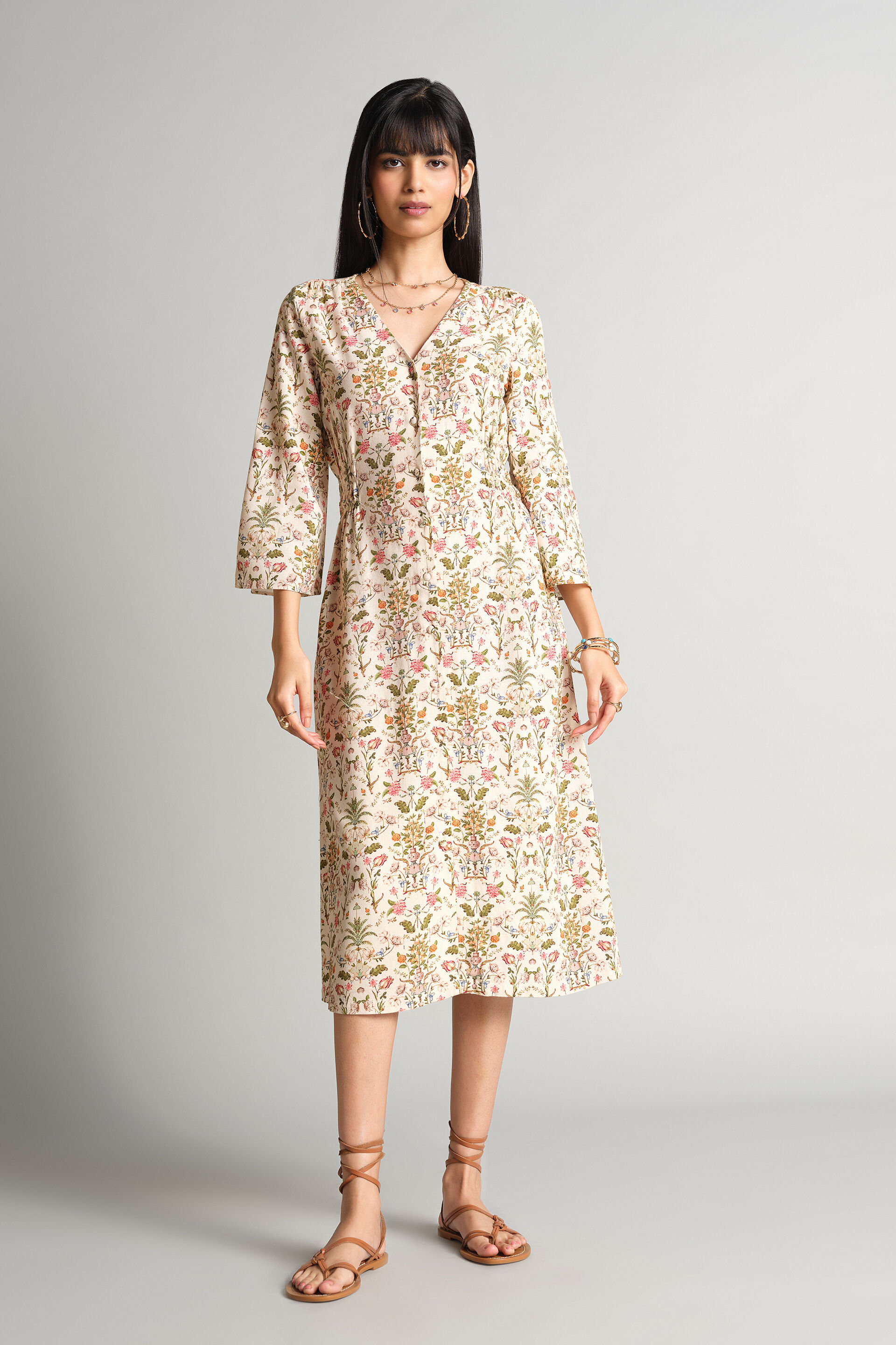 Buy Ellis Dress Online for Women from AND India S25R57DRP58_GRN_PRT