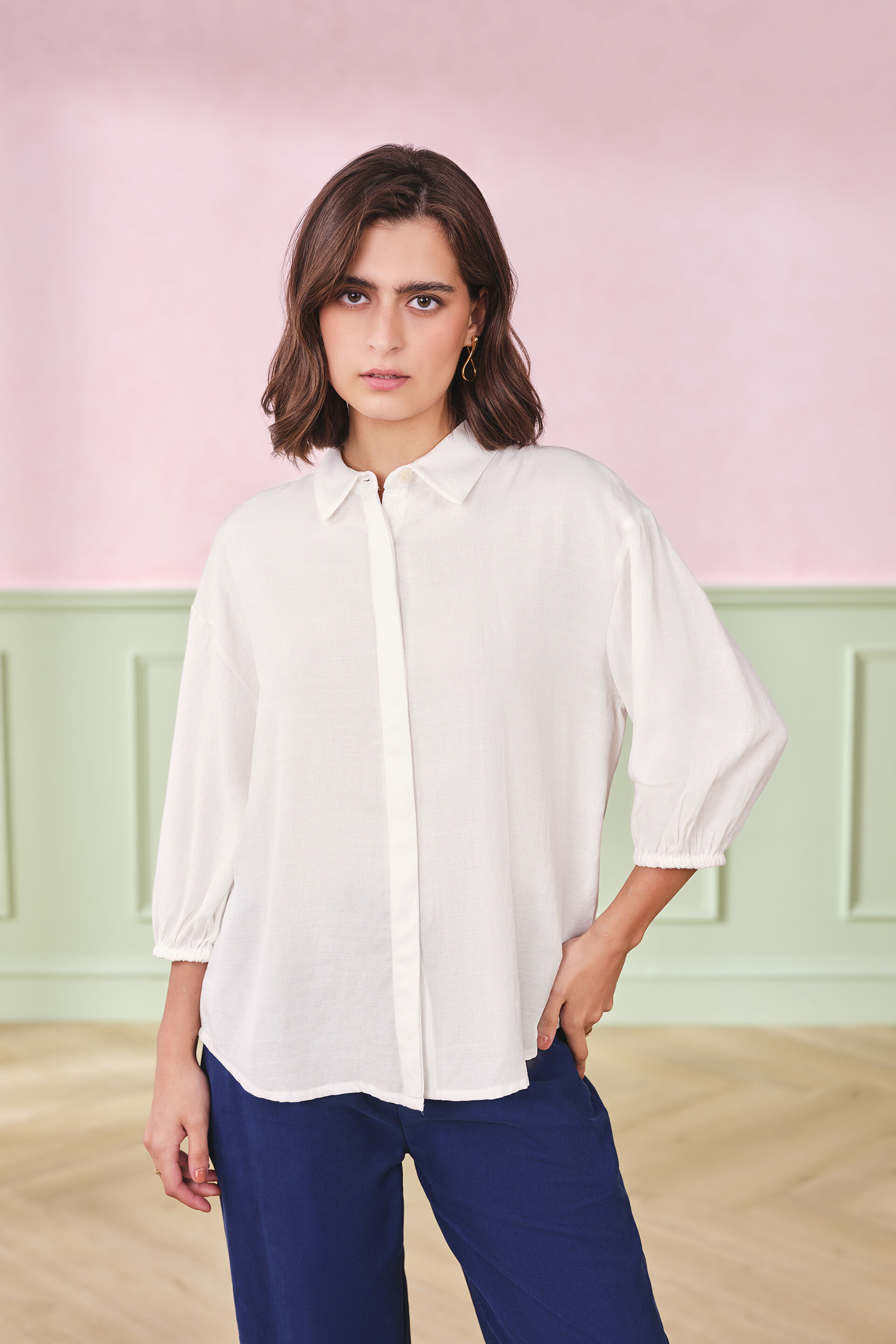 Buy Marshmallow Fluff Rayon Blend Top Online for Women from AND India ...