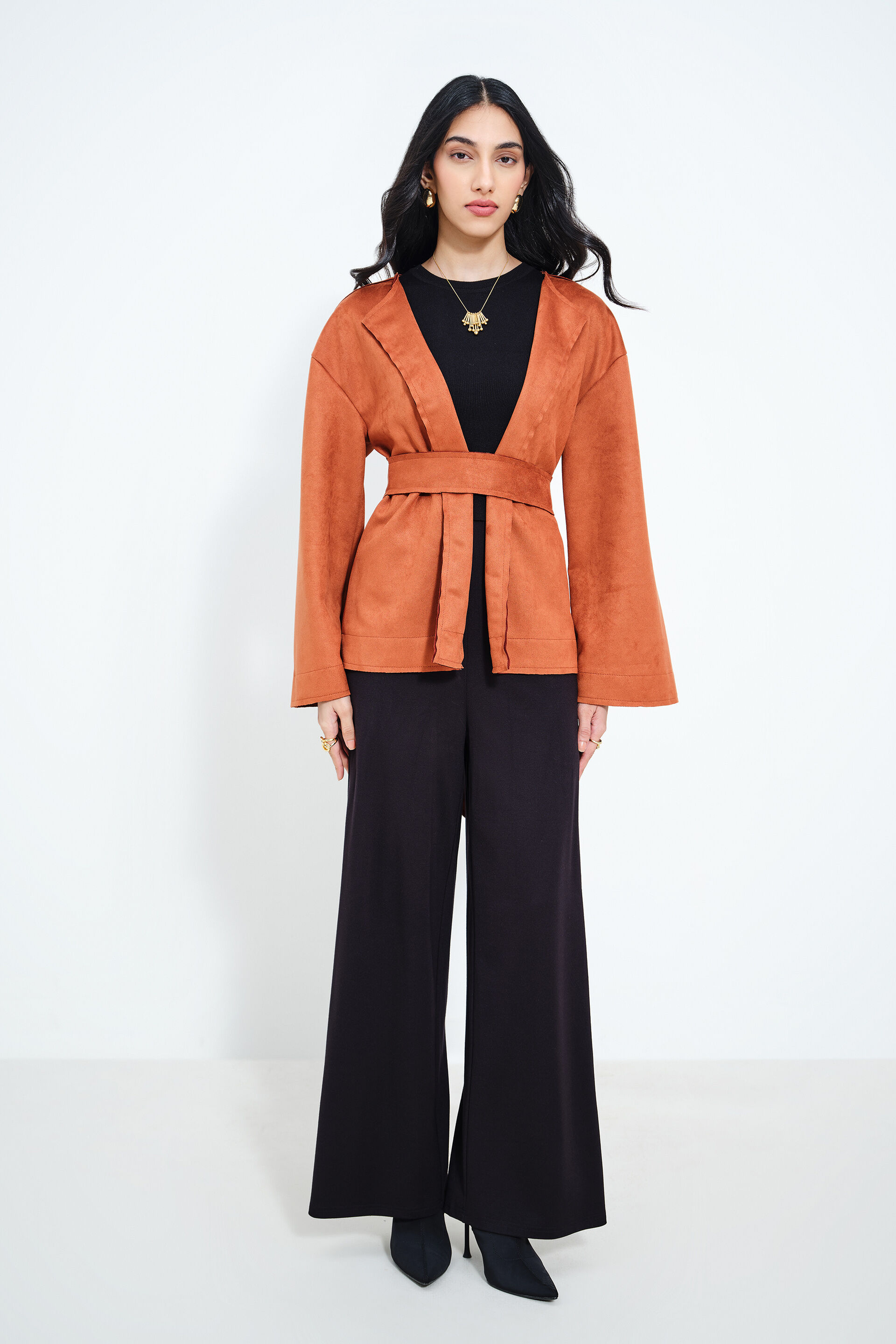 Buy Copper Bloom Jacket Online for Women from AND India F25V257JKSDE_RUST