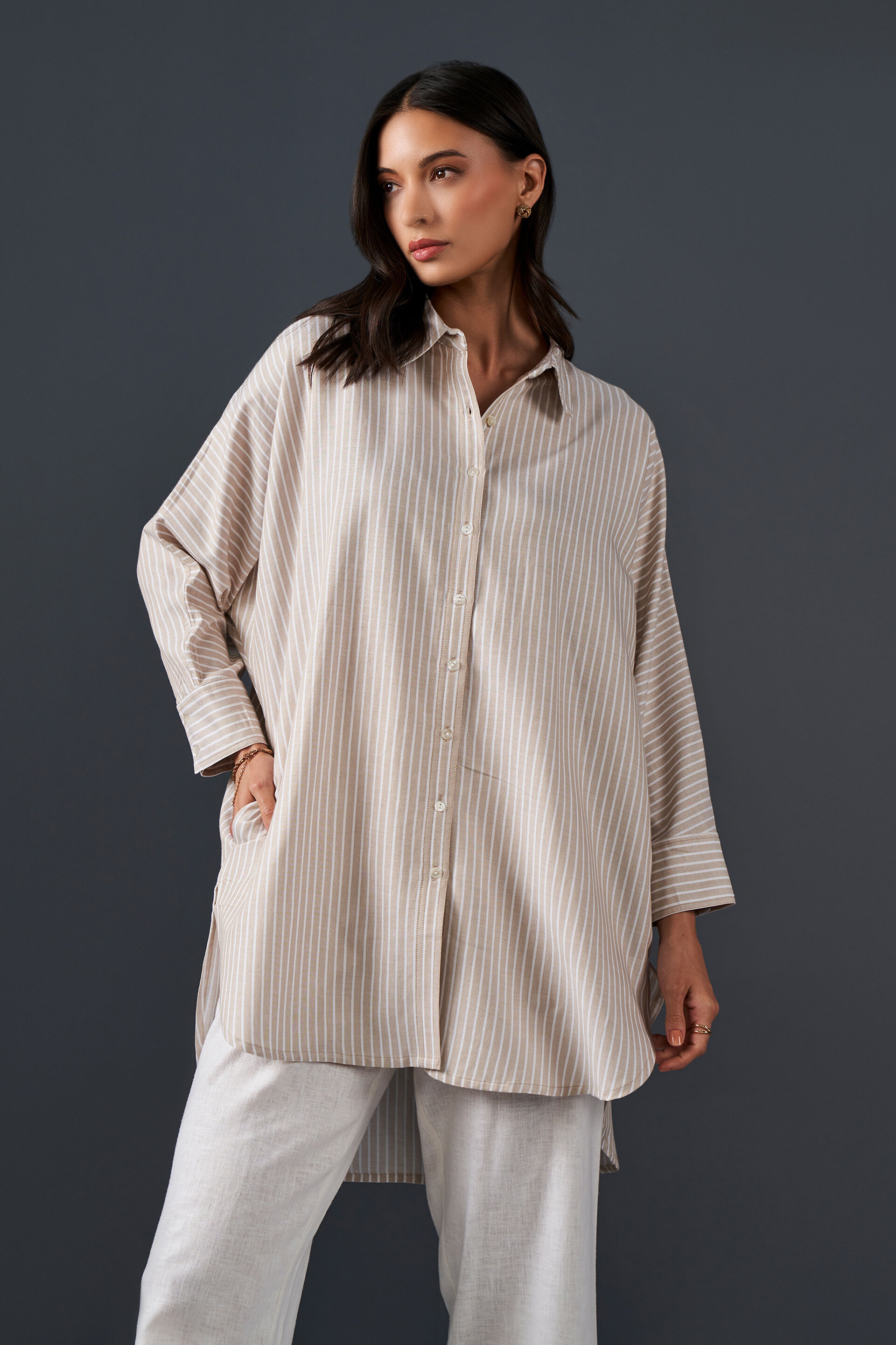 Buy our Sandy Side Up Cotton Shirt online from ANDIndia SC- S24AV064TCYD