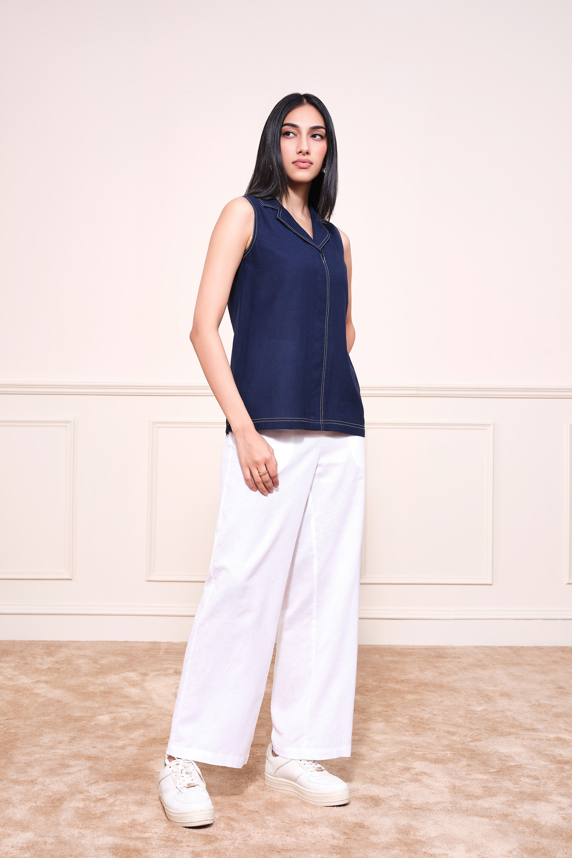 Buy Adoette Top Online for Women from AND India F24V166ATRF_DARK_BLUE