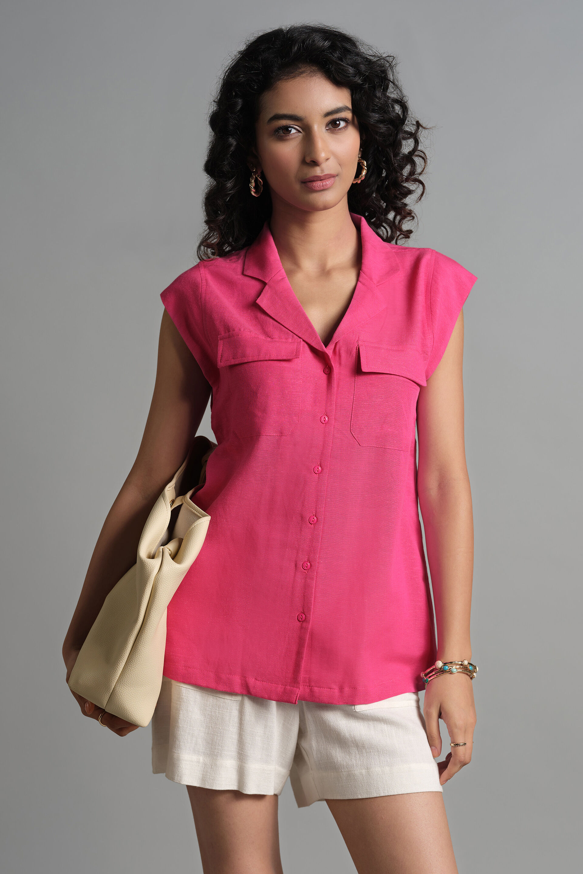 Buy Pink Allure Top Online for Women from AND India S25V213TRL_PINK